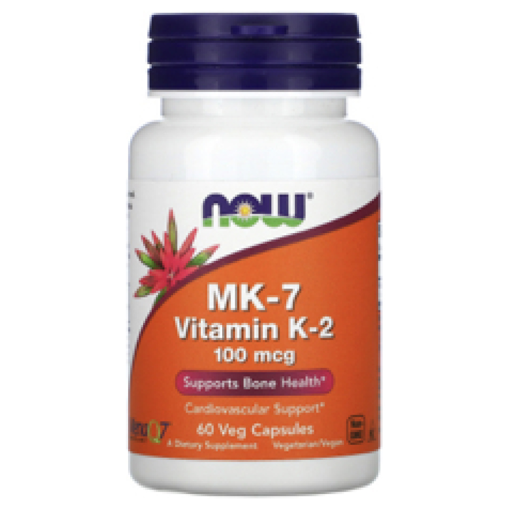 Vitamina K-2. MK-7 .100 mcg. 60 capsulas. NOW. - Diabetes en Control
