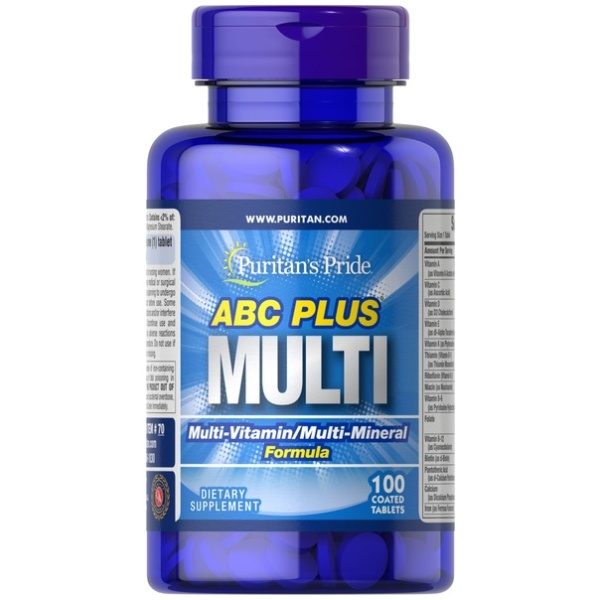 ABC Plus Multi.100 tabletas. Puritans Pride. - Diabetes en Control