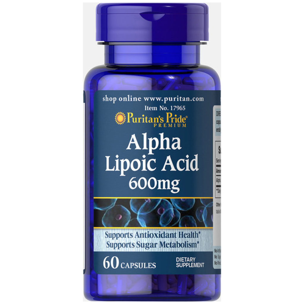 Ácido alphalipoico, 600 mg. 60 cápsulas. Puritans pride - Diabetes en ...